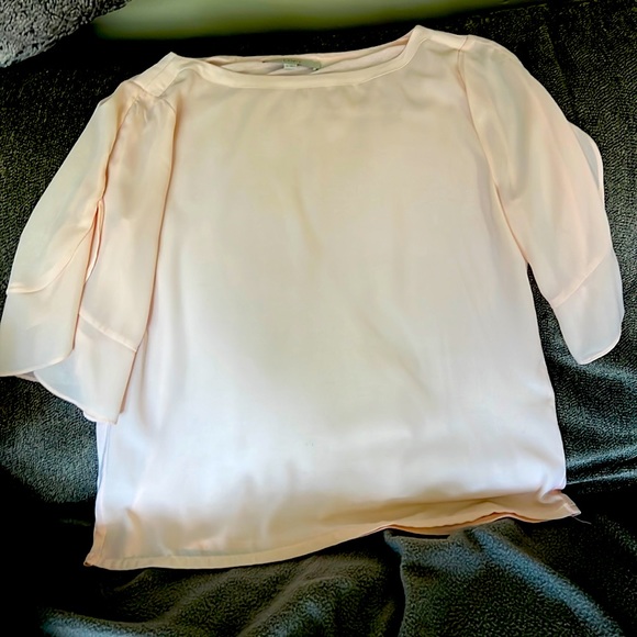 LOFT | Tops | Loft Peach Colored Blouse In Small | Poshmark
